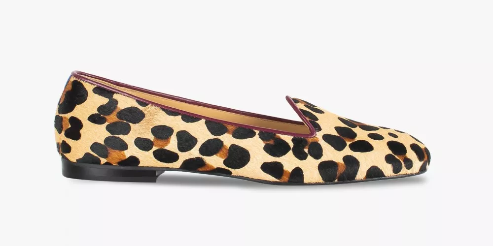 Slippers Zéphir - Jungle leopard print fur slippers
