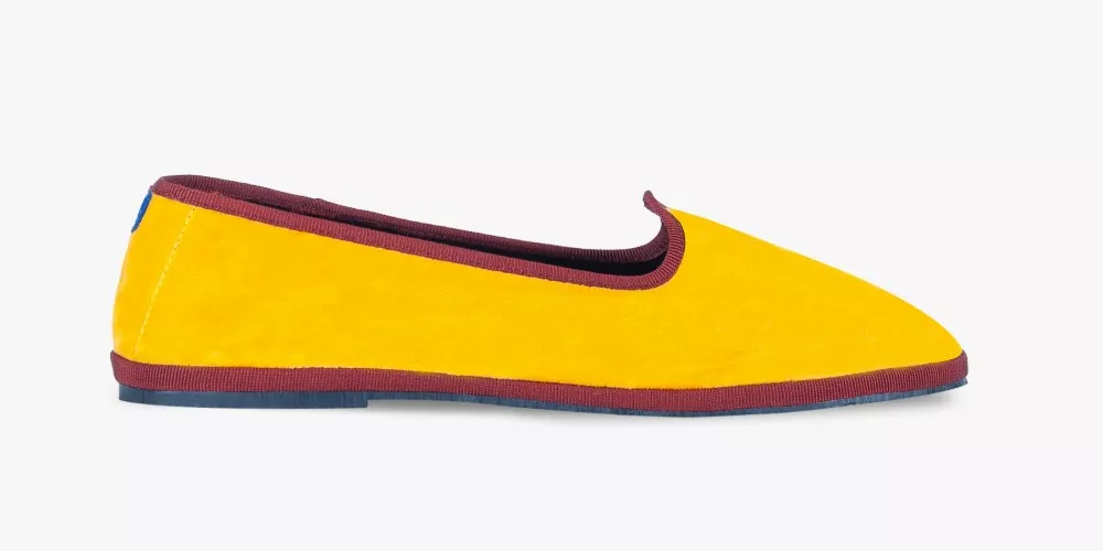 Furlanes Honey - Honey velvet and burgundy trimming made by hand in ...